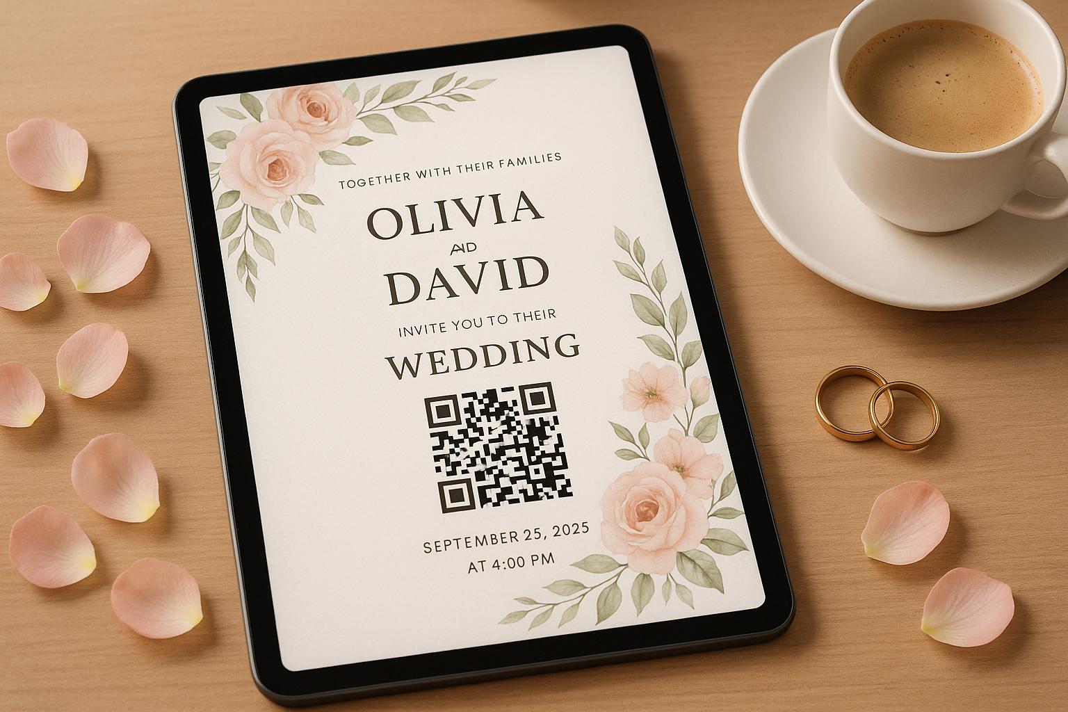 How to Create a Digital Wedding Invitation with QR Code | Pageloot