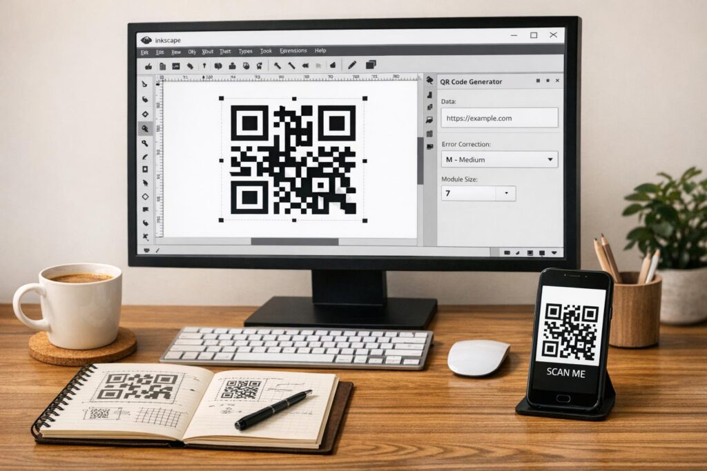 How to Create QR Codes in Inkscape (Step-by-Step)