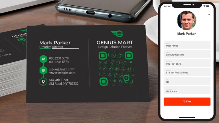 Make a QR Code Business Card for Networking