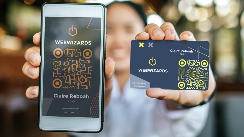 Make a QR Code Business Card for Networking