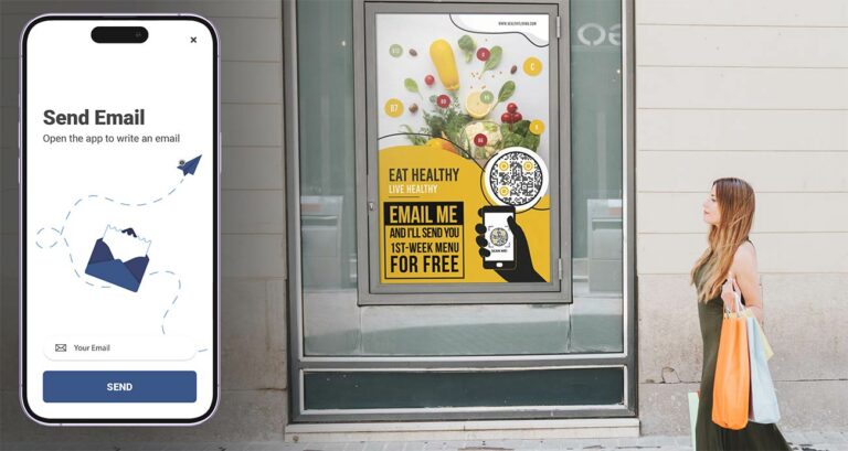 Make a free Email QR Code Quick