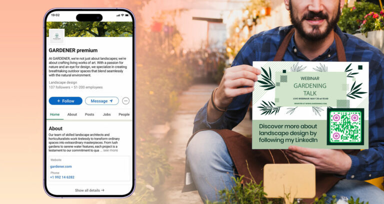 Make a LinkedIn Profile QR Code Fast