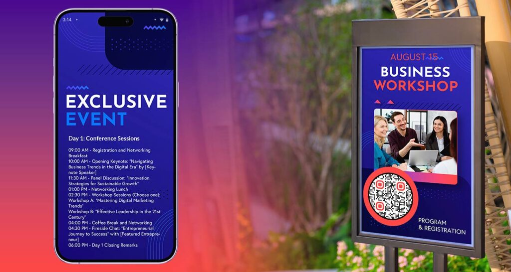 Create a QR code for an Event Fast