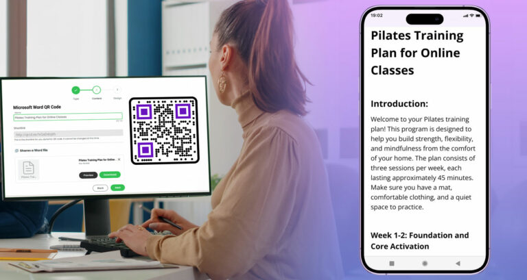 Create a QR Code for a Word Document Fast